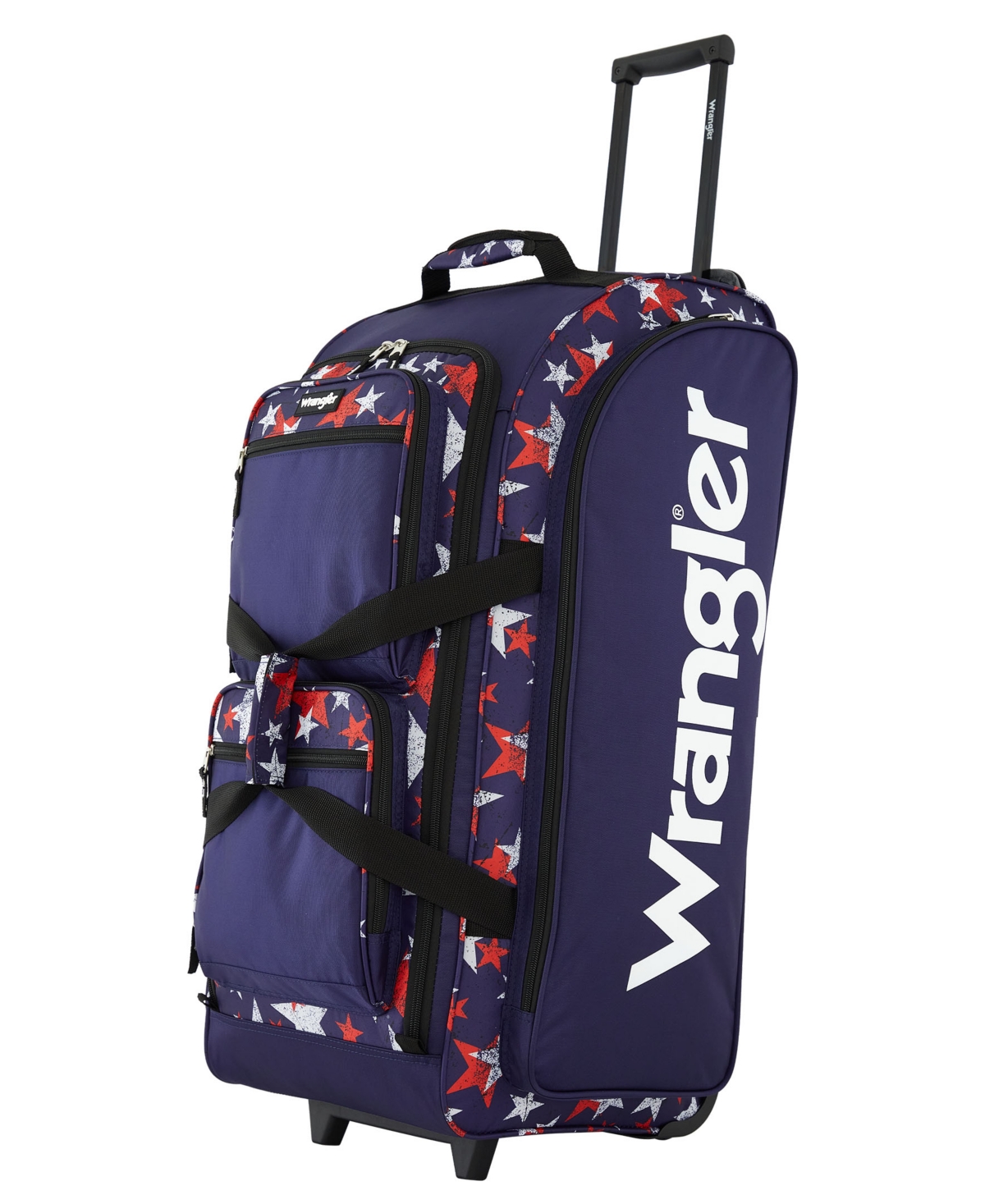 Click here for Wrangler Multi-Pocket Large Upright Rolling Duffel... prices