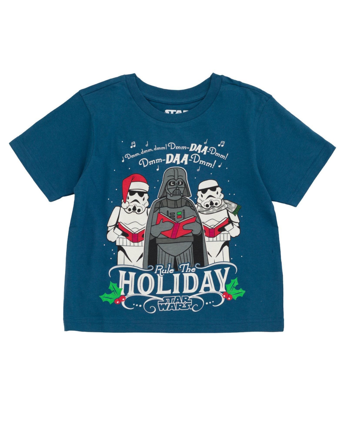 Click here for Star Wars Boys (5-12) Holiday T-Shirt - Teal darth... prices