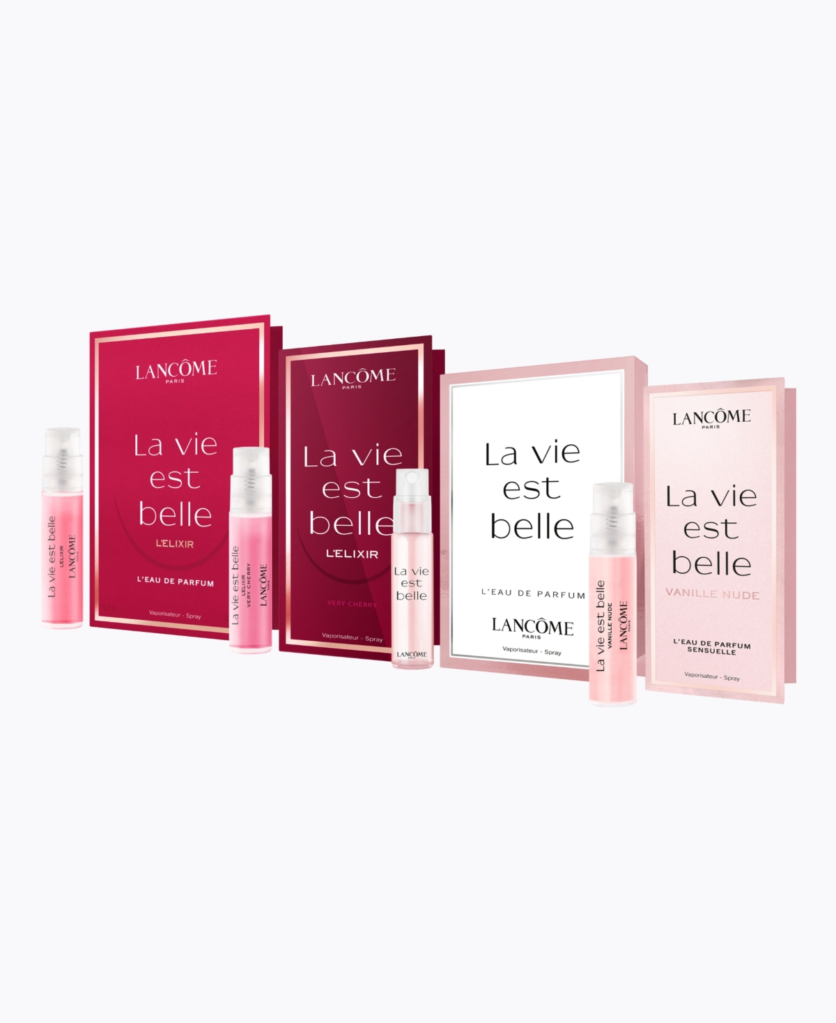 Click here for Free 4-Pc. La vie est belle sampler feat. New Very... prices