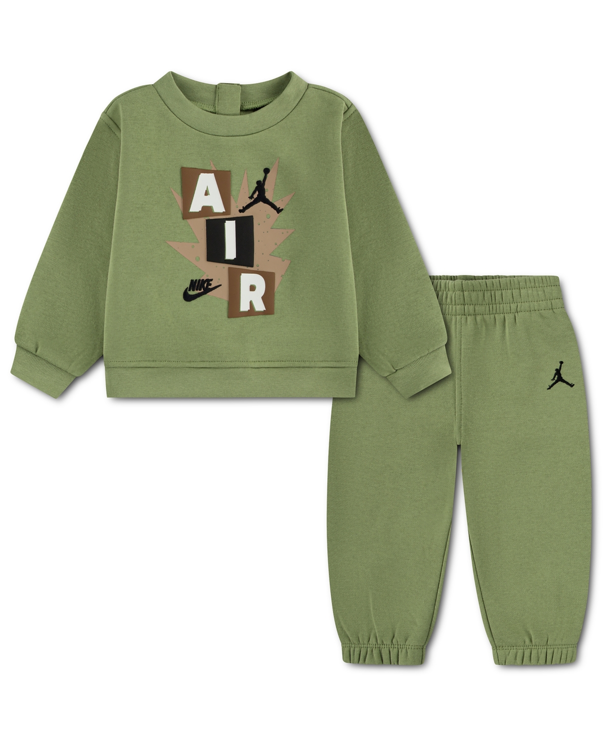 Click here for Jordan Baby Boys Logo Crewneck Sweatshirt and Jogg... prices