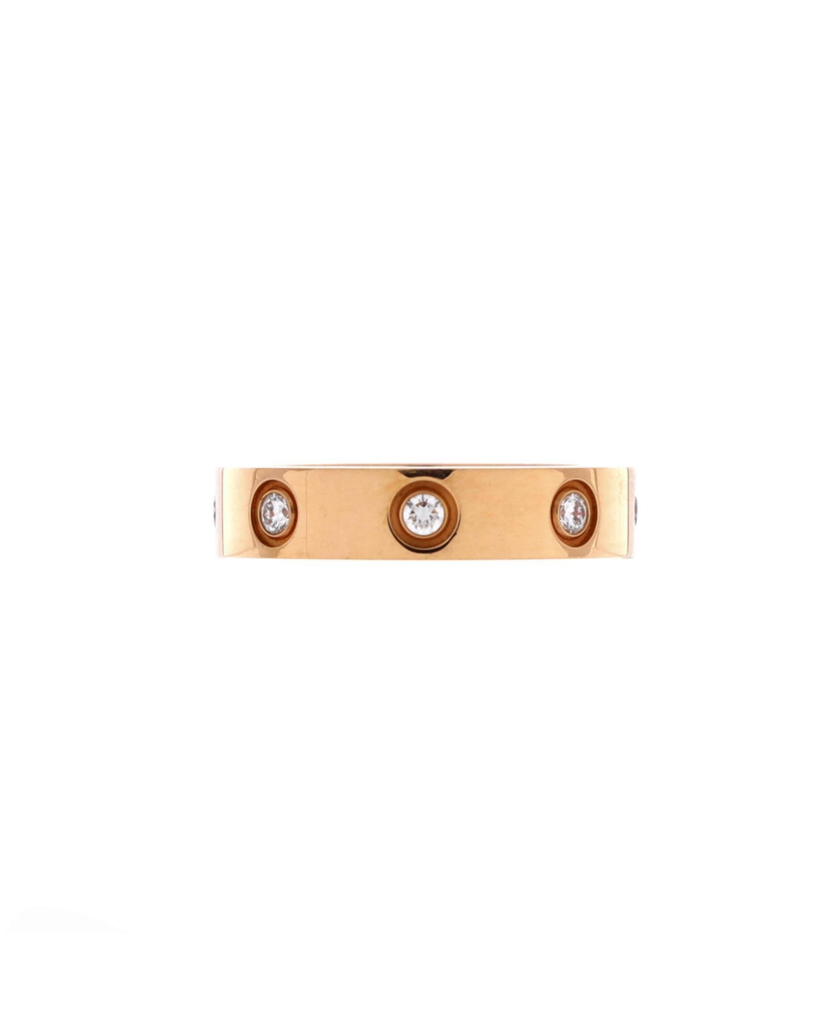 Click here for Pre-Owned Cartier Love Wedding Band 8 Diamonds Rin... prices