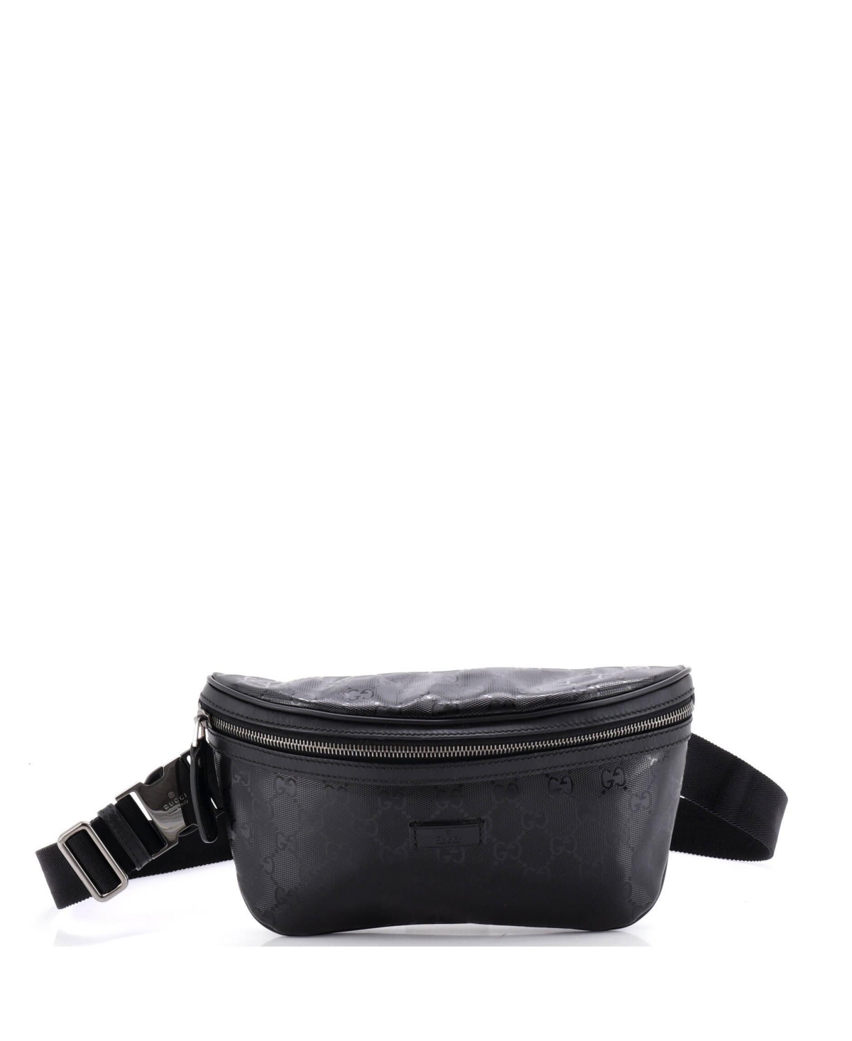 Click here for Pre-Owned Gucci Medium Belt Bag Gg Imprime - Black prices