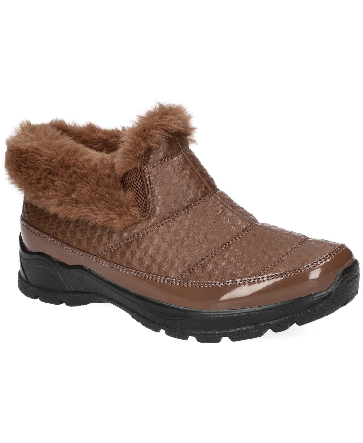 Click here for Easy Street Womens Flurry Waterproof Booties - Bro... prices