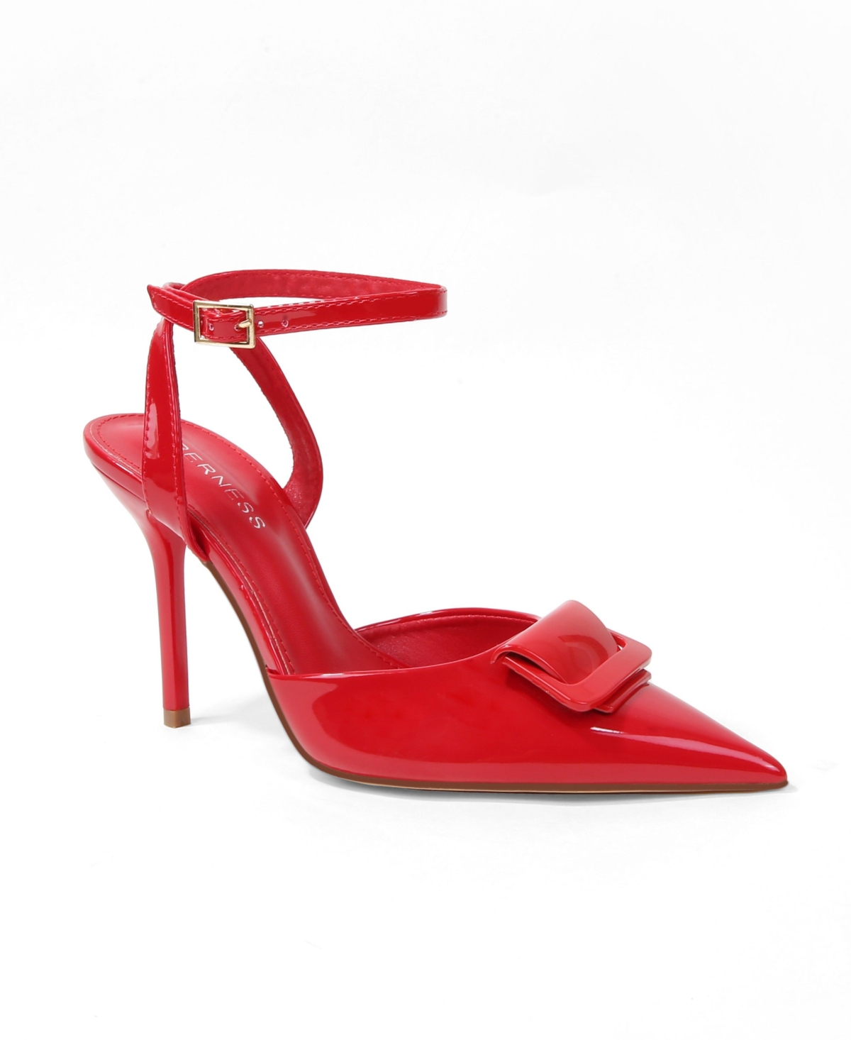 Click here for Berness Womens Cindee Patent Buckle Stiletto Pumps... prices