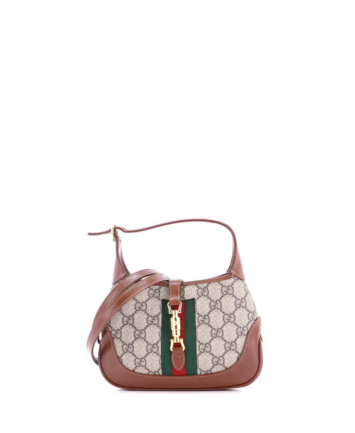 Click here for Pre-Owned Gucci Mini Jackie 1961 Hobo Gg Coated Ca... prices