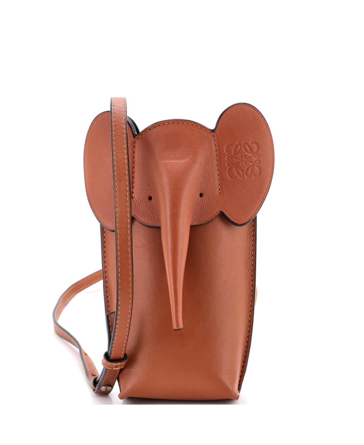 Click here for Pre-Owned Loewe Elephant Pocket Crossbody Bag Leat... prices