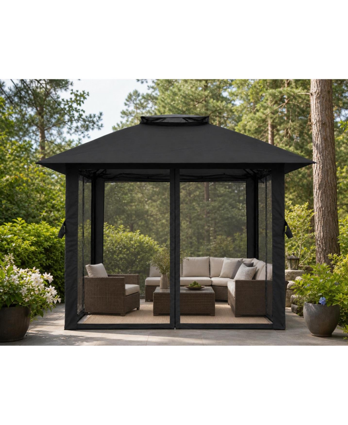 Click here for gaomon 10x10 Outdoor Gazebo with Mesh Netting â... prices