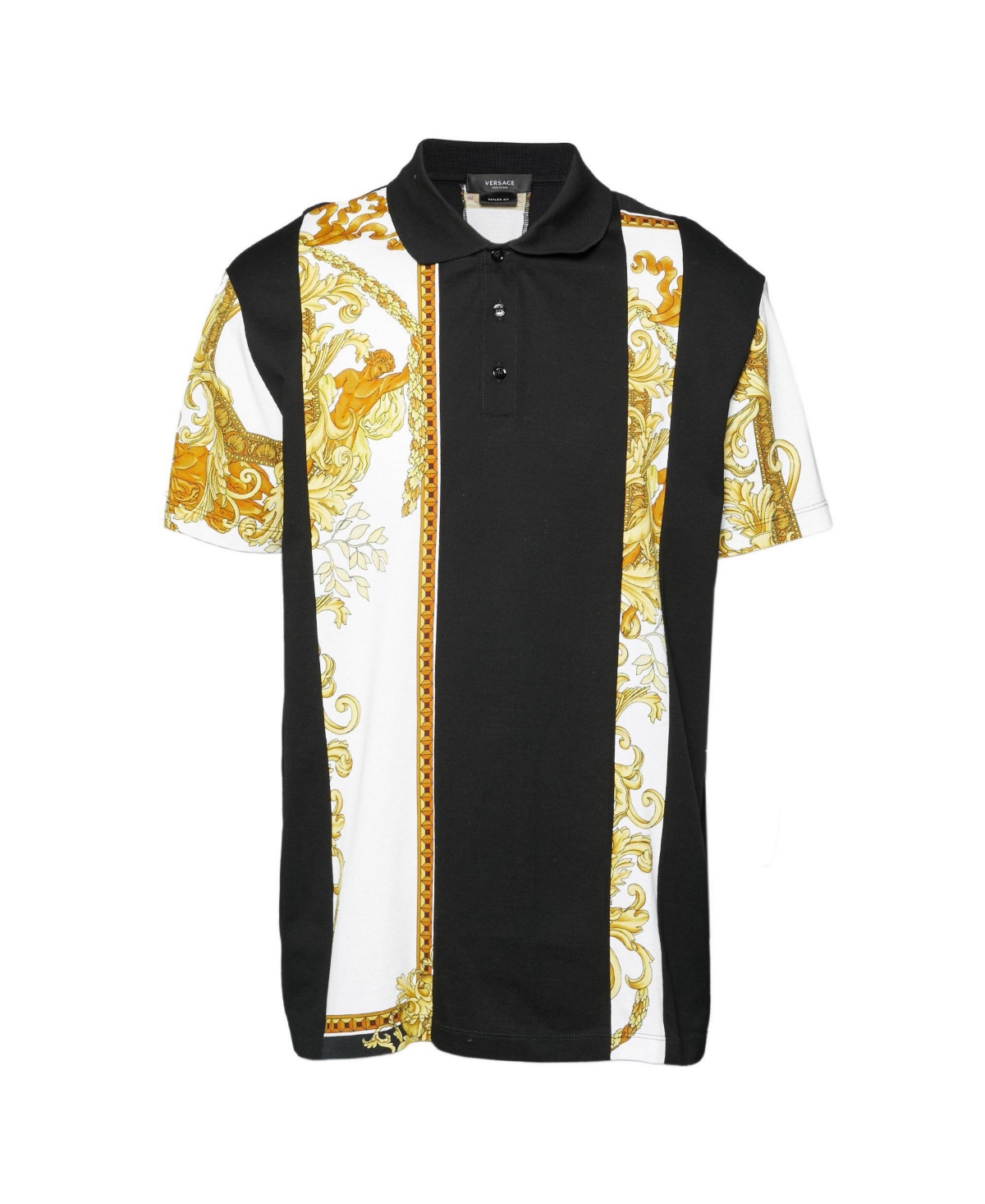 Click here for Pre-Owned Versace Mens Barocco Print Pique Polo T-... prices