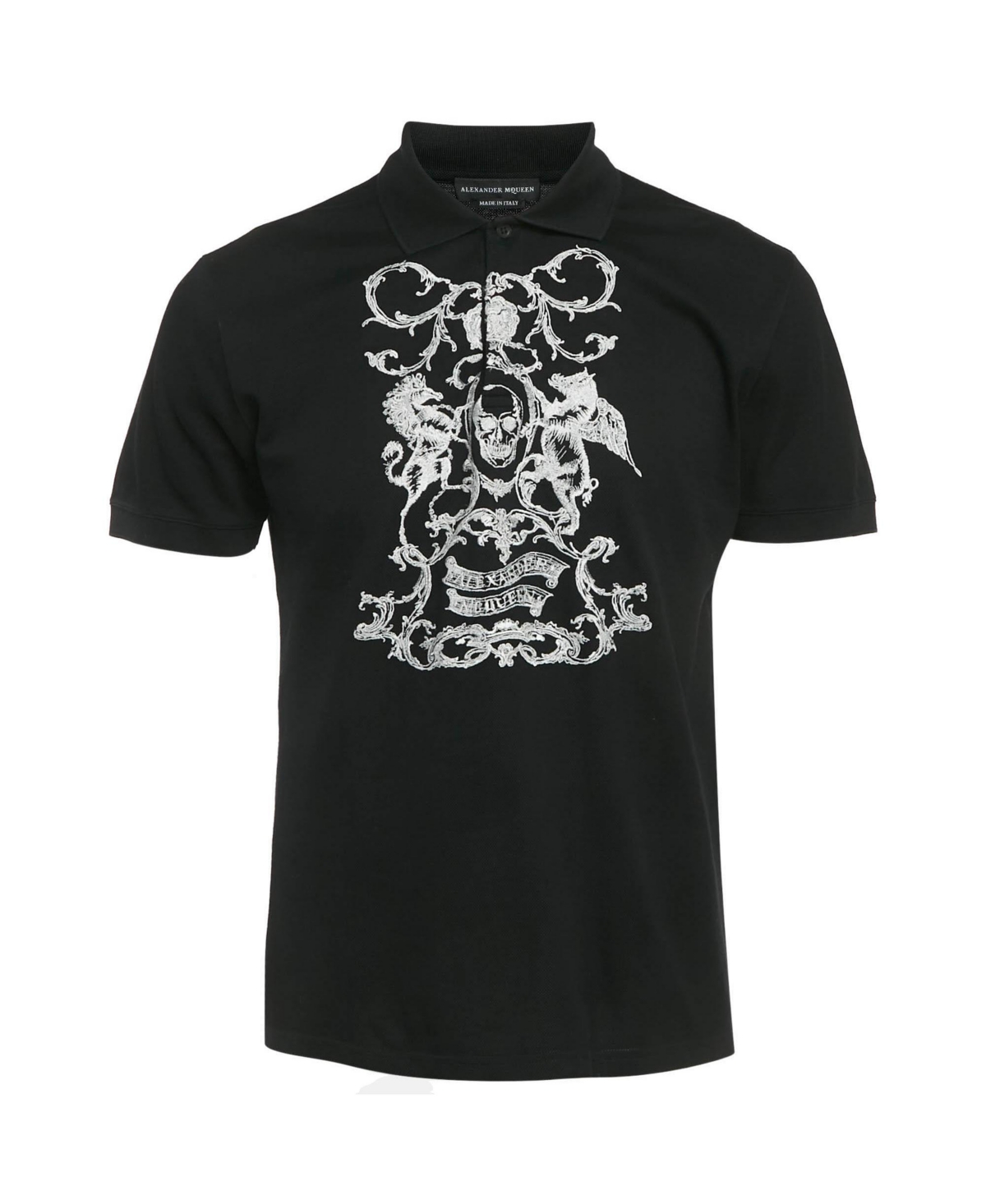 Click here for Pre-Owned Alexander Mcqueen Mens Cotton Pique Embr... prices