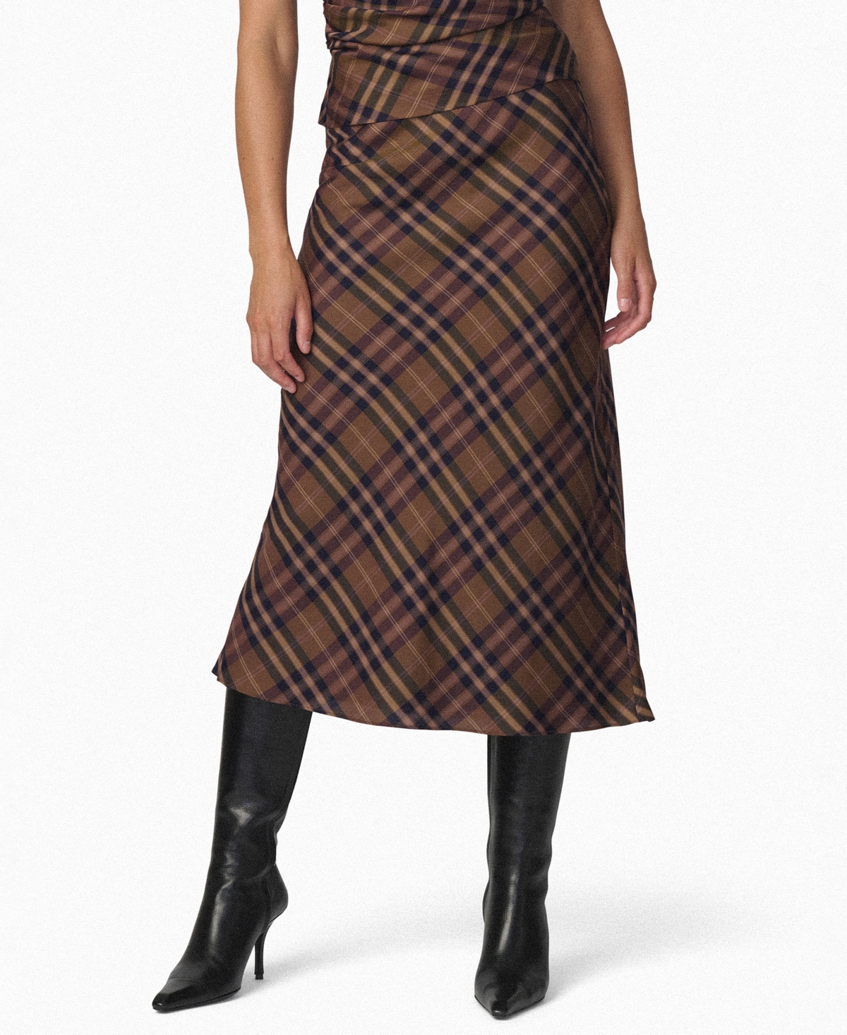 Click here for Joes Jeans Womens The Ines Plaid Midi Skirt - Came... prices