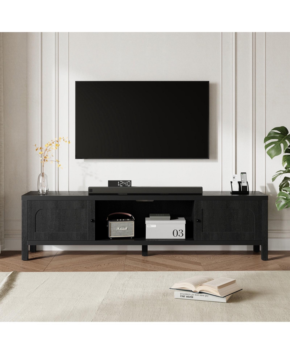Click here for Gouun 70 Inch Modern Media Console with Cabinet St... prices