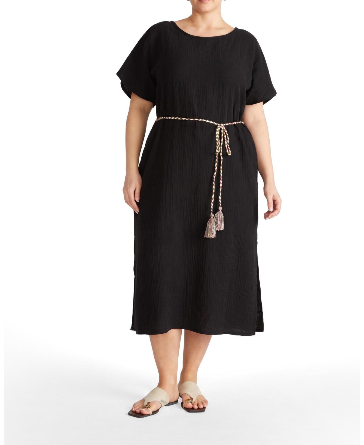 Click here for Universal Standard Plus Size Luxe Cotton Gauze Bea... prices