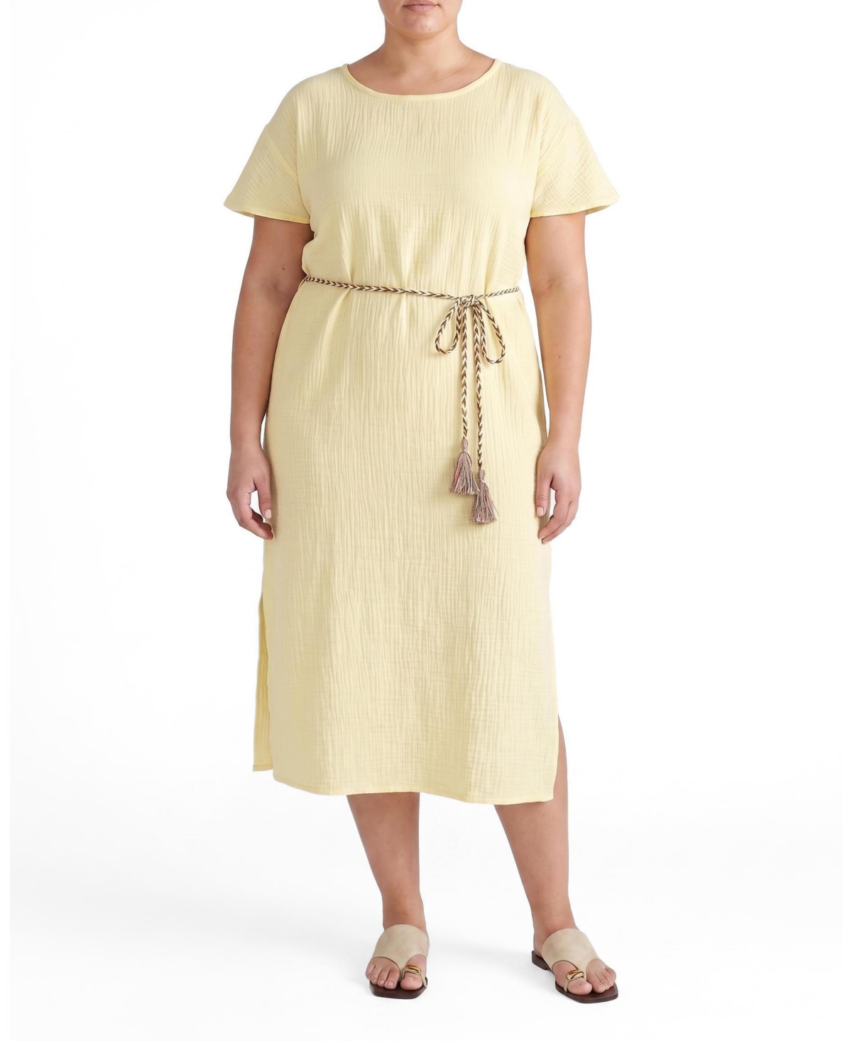 Click here for Universal Standard Plus Size Luxe Cotton Gauze Bea... prices