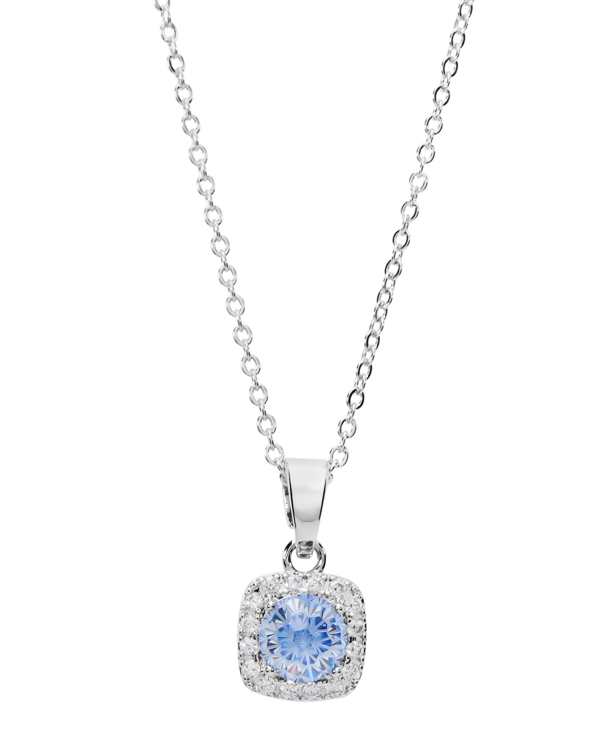 Click here for Macys Sterling Silver Cubic Zirconia Halo Necklace... prices