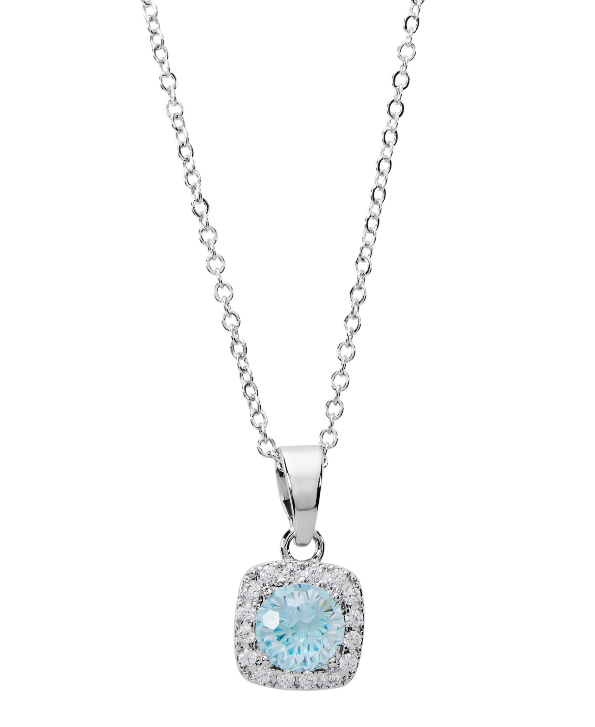 Click here for Macys Sterling Silver Cubic Zirconia Halo Necklace... prices
