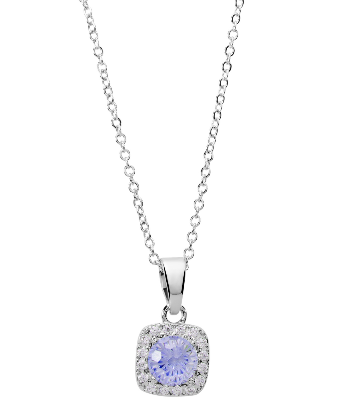 Click here for Macys Sterling Silver Cubic Zirconia Halo Necklace... prices