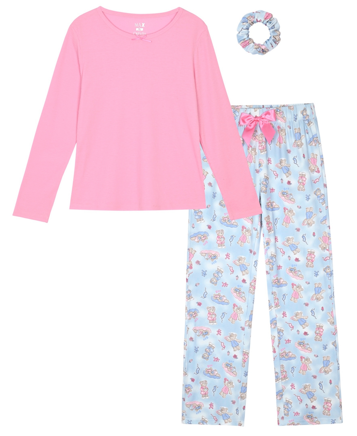 Click here for Max & Olivia Girls 7-16 Rib Top  Milky Print Pants... prices