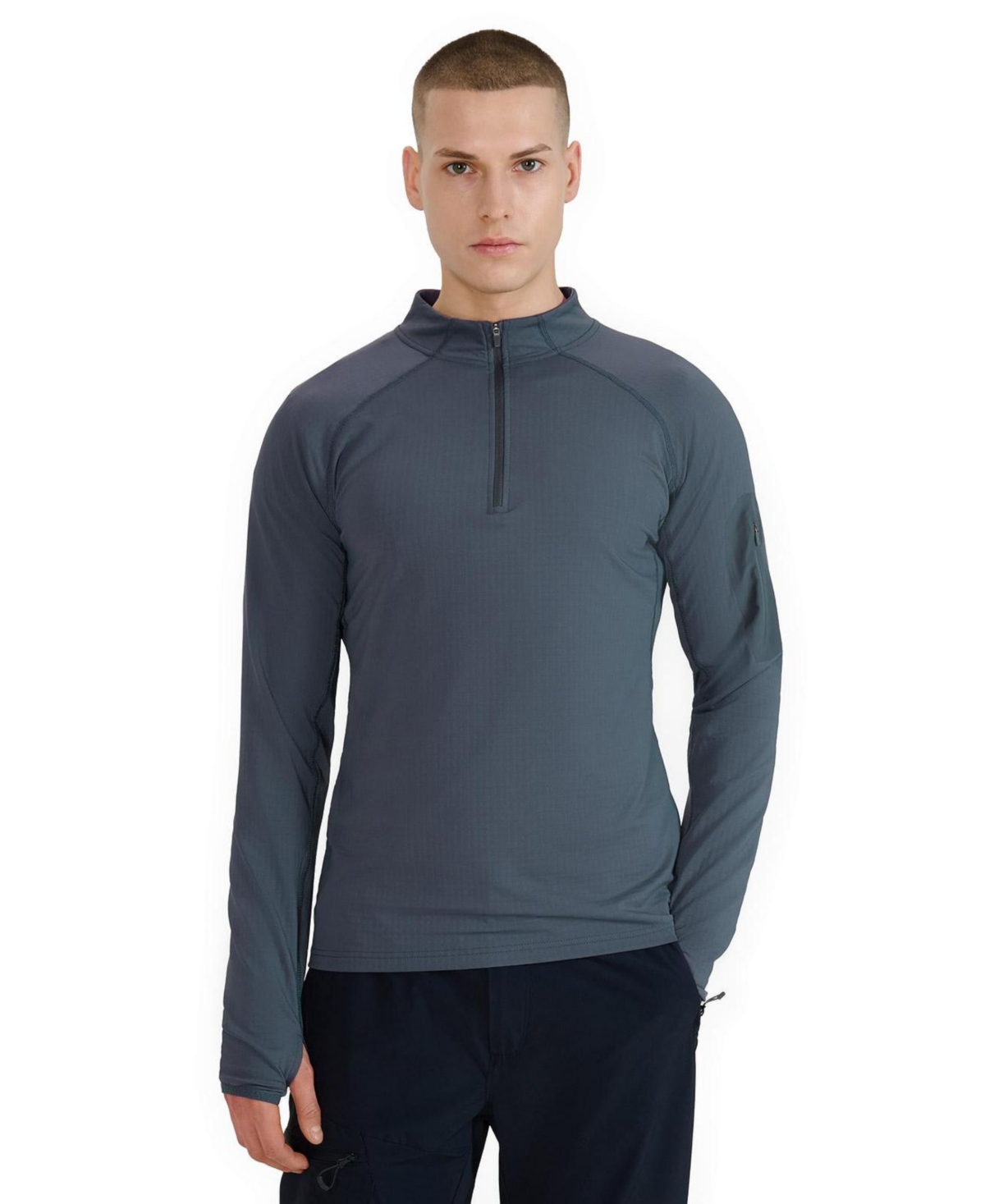 Click here for 4F Mens Quick-Dry Trekking Sweatshirt - Anthracite prices