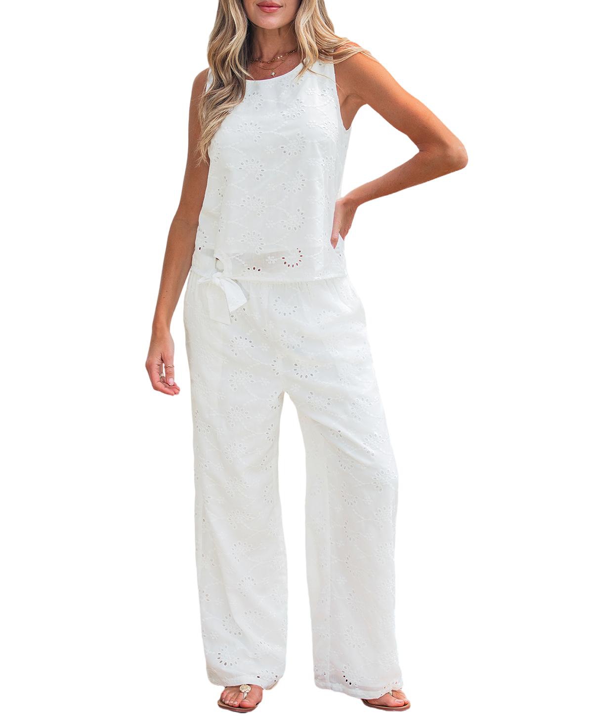 Click here for Cupshe Womens Summer Bliss Embroidery Eyelet Resor... prices