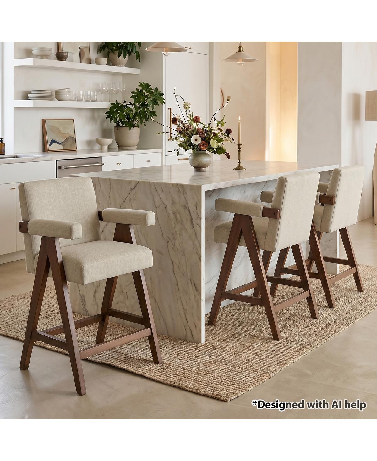 Click here for Maison Boucle Set of 2 Upholstered Counter Height... prices