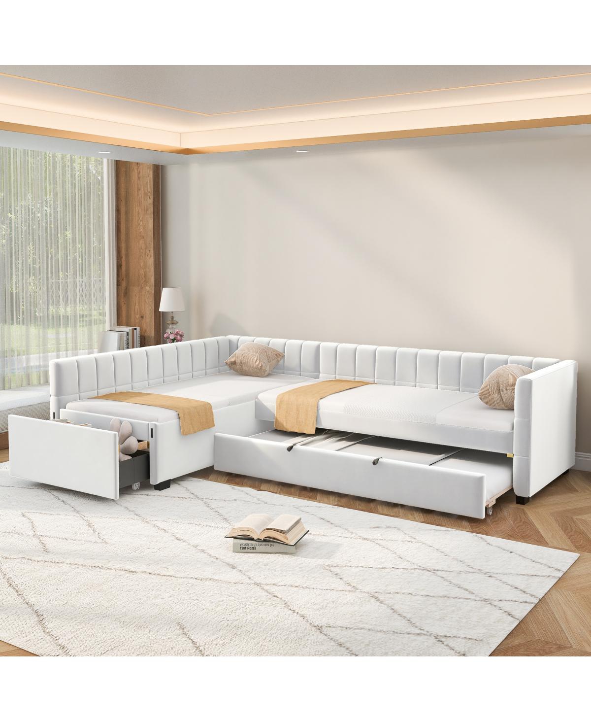 Click here for Streamdale Furniture L-Shaped Upholstered Twin Day... prices
