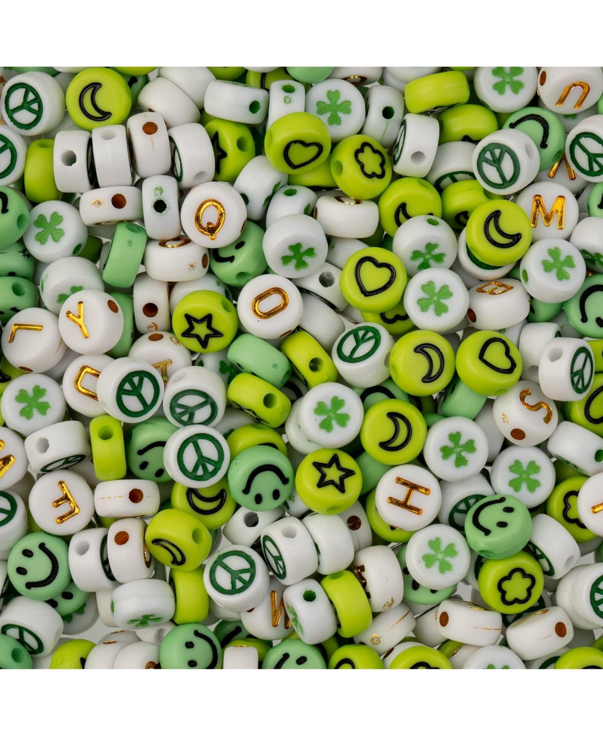 Click here for John Bead 4x7mm Plastic Round Alphabet Craft Beads... prices