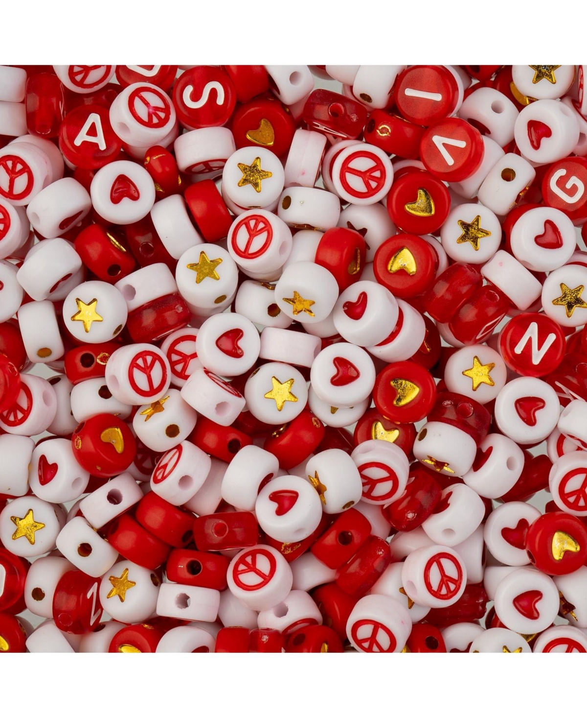Click here for John Bead 4x7mm Plastic Round Alphabet Craft Beads... prices