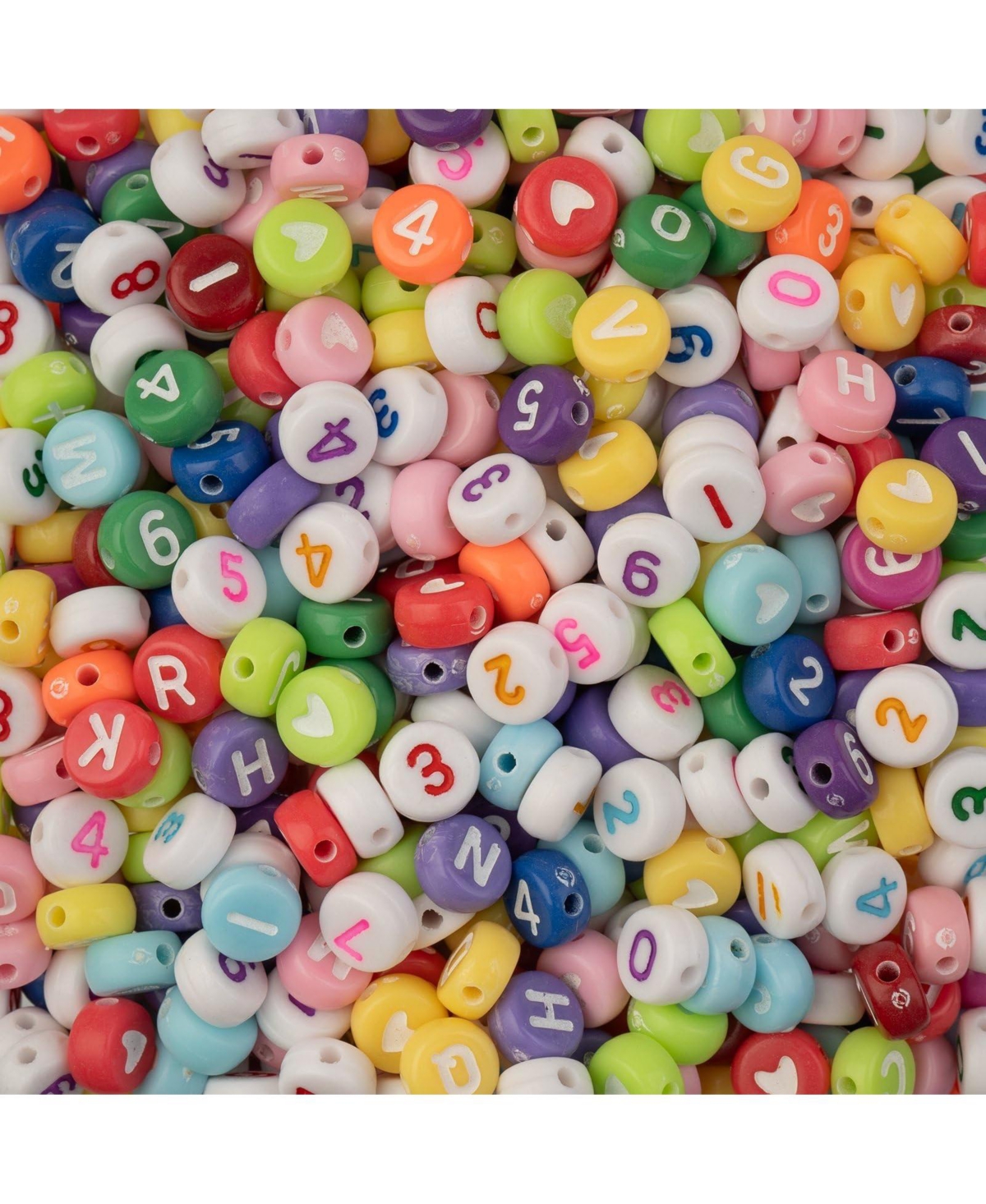 Click here for John Bead 4x7mm Plastic Round Alphabet Craft Beads... prices