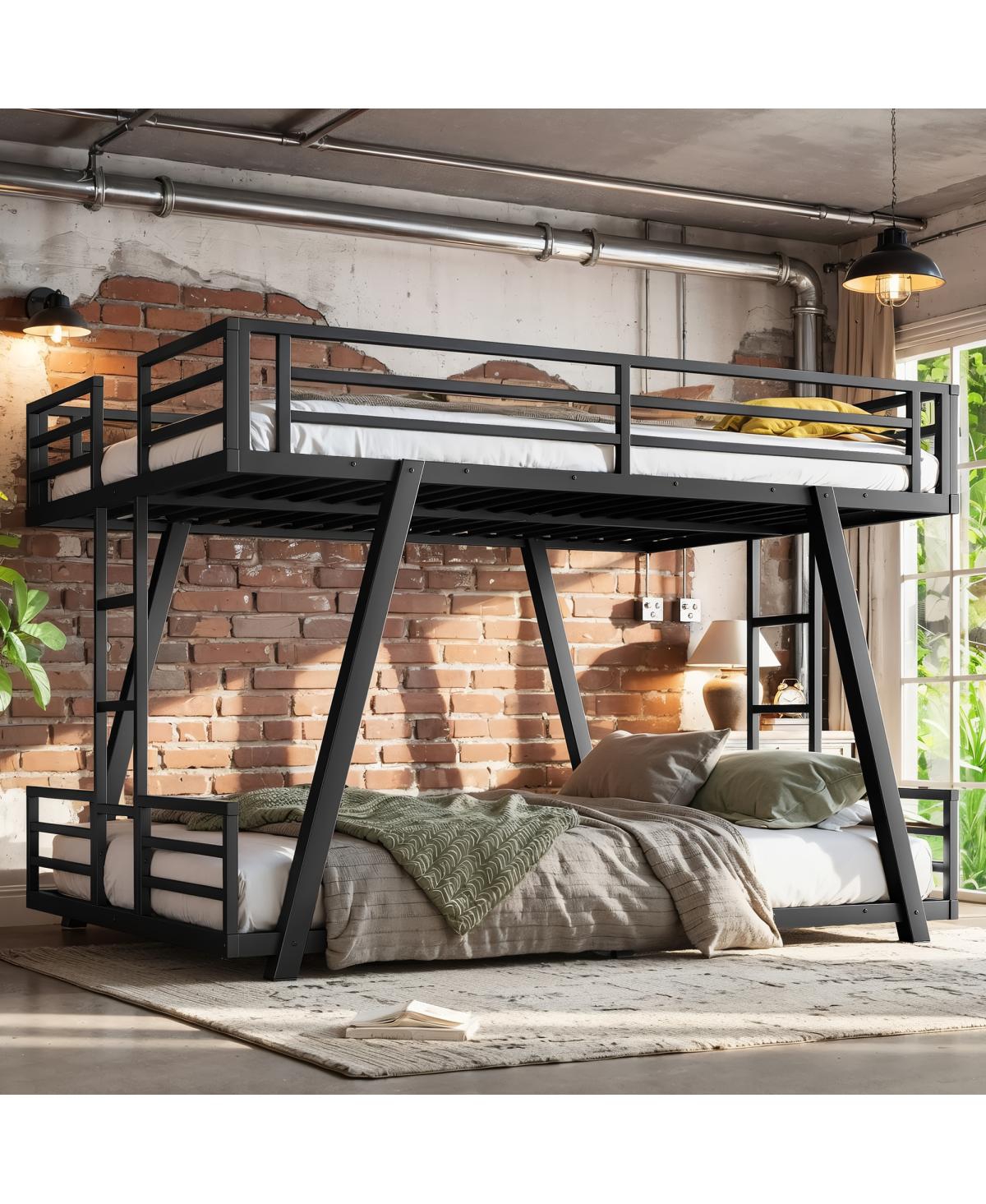 Click here for Streamdale Furniture Queen over Queen Metal Bunk B... prices