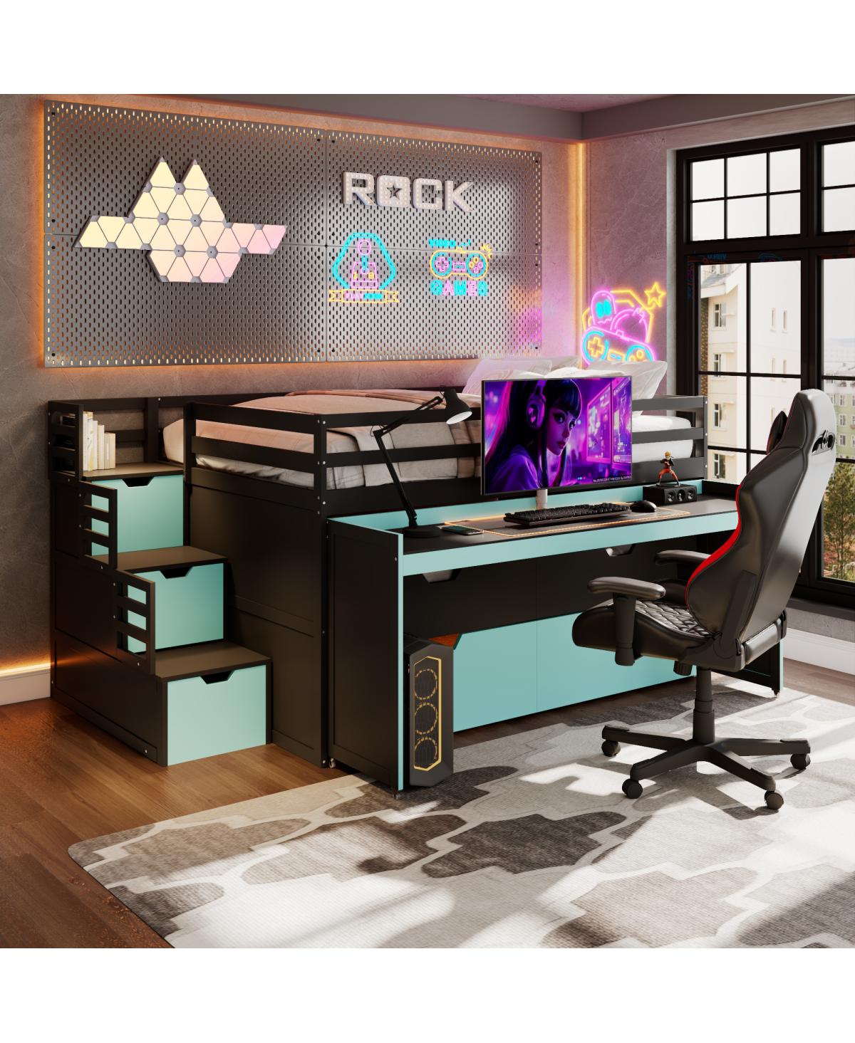 Click here for Streamdale Furniture Full Xl Loft Bed with Desk  T... prices