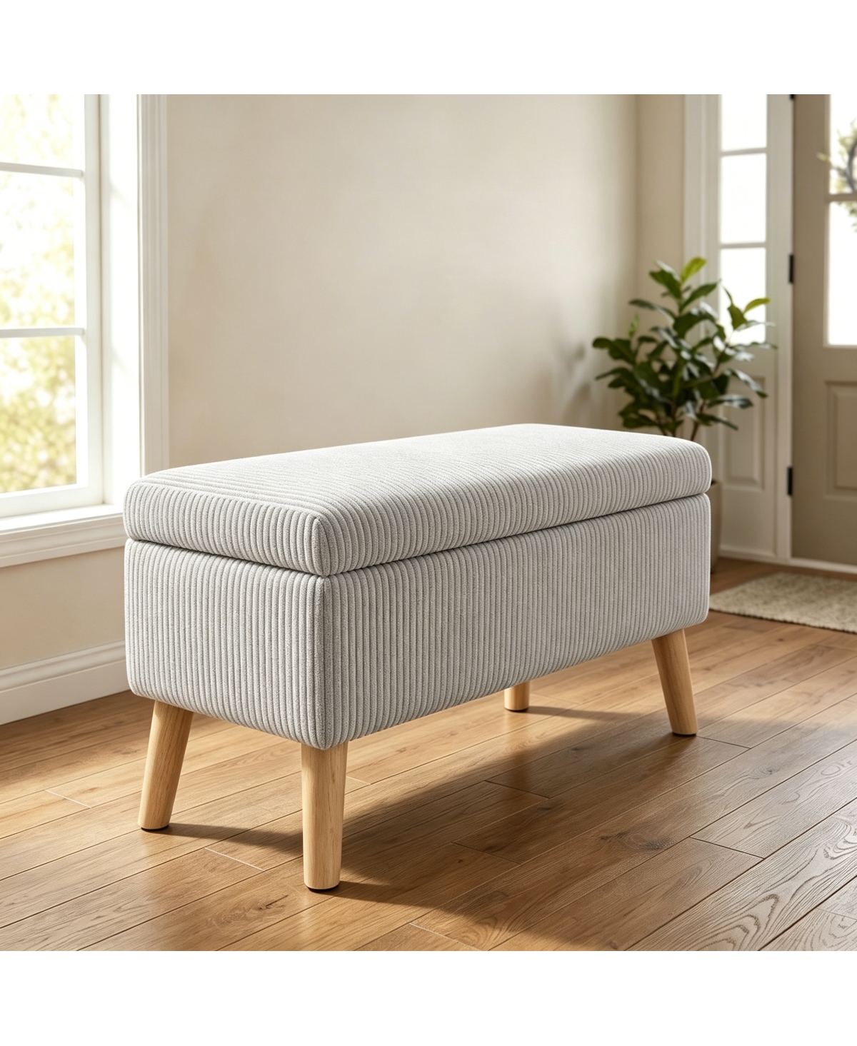 Click here for Streamdale Furniture 32 Corduroy Storage Ottoman B... prices