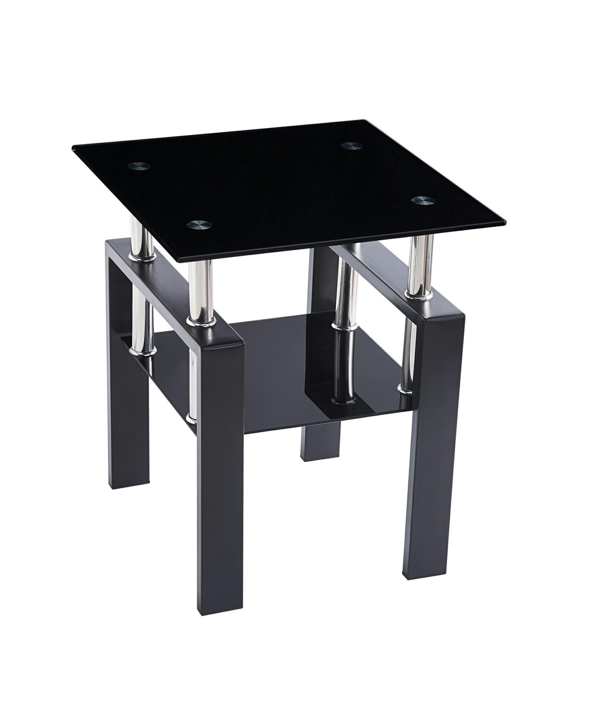 Click here for HomeRoots Glass and Metal Square End Tables With S... prices