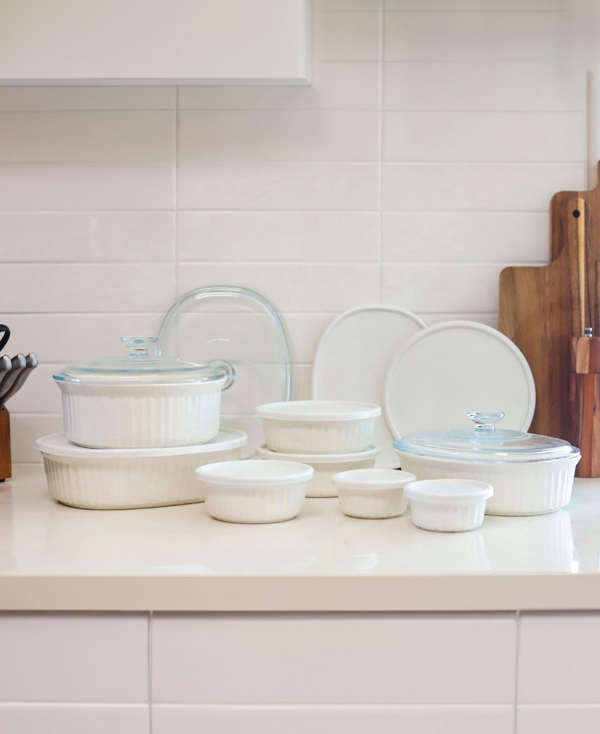 Click here for Sedona Kitchen 18-Pc. Ceramic Baking Set - White prices