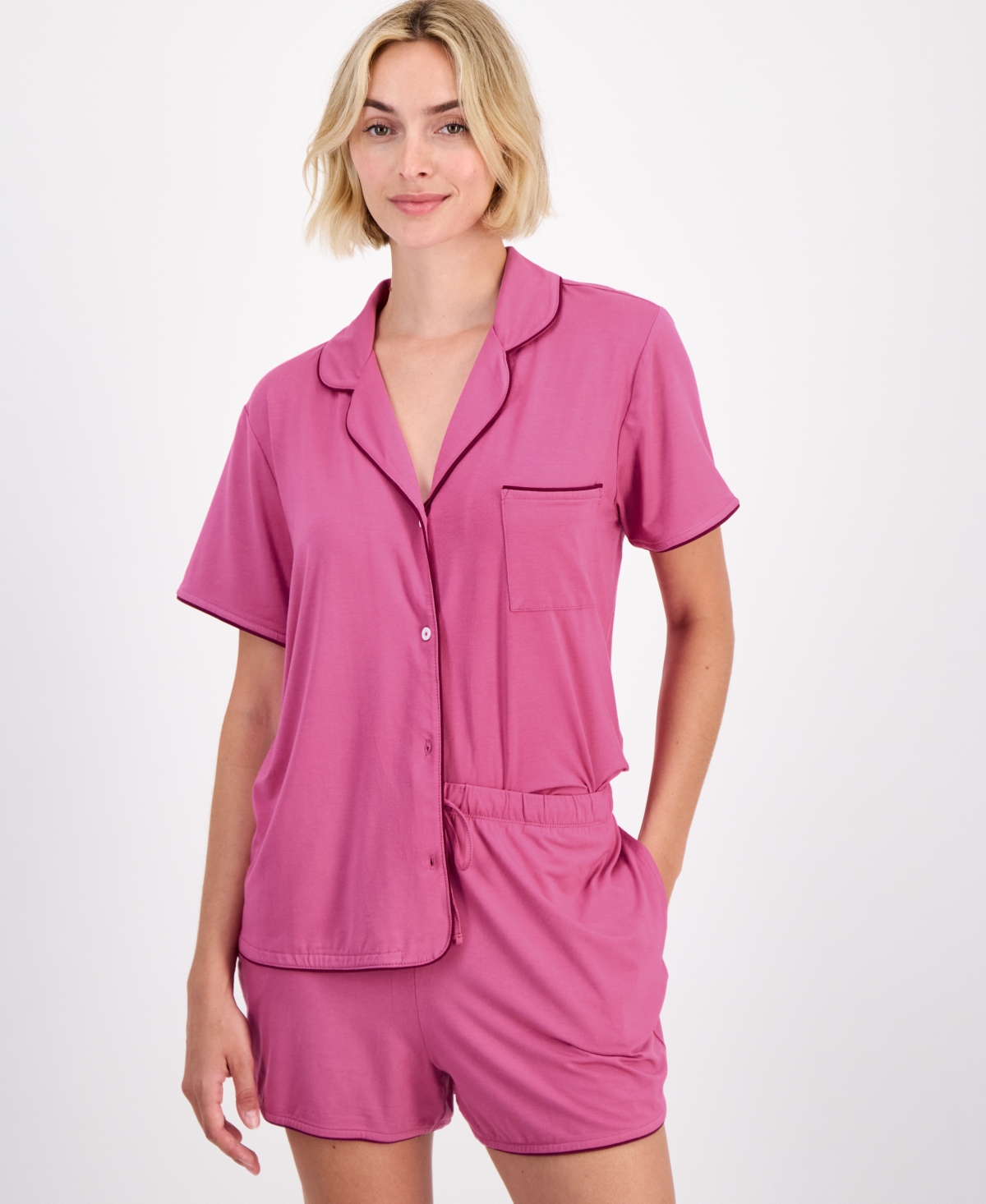 Click here for State of Day Womens 2-Pc. Short-Sleeve Notched-Col... prices