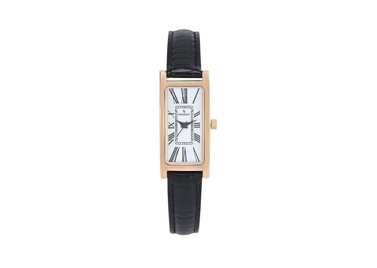 Click here for Peugeot Womens 35x18mm 14K Gold-Plated Rectangular... prices