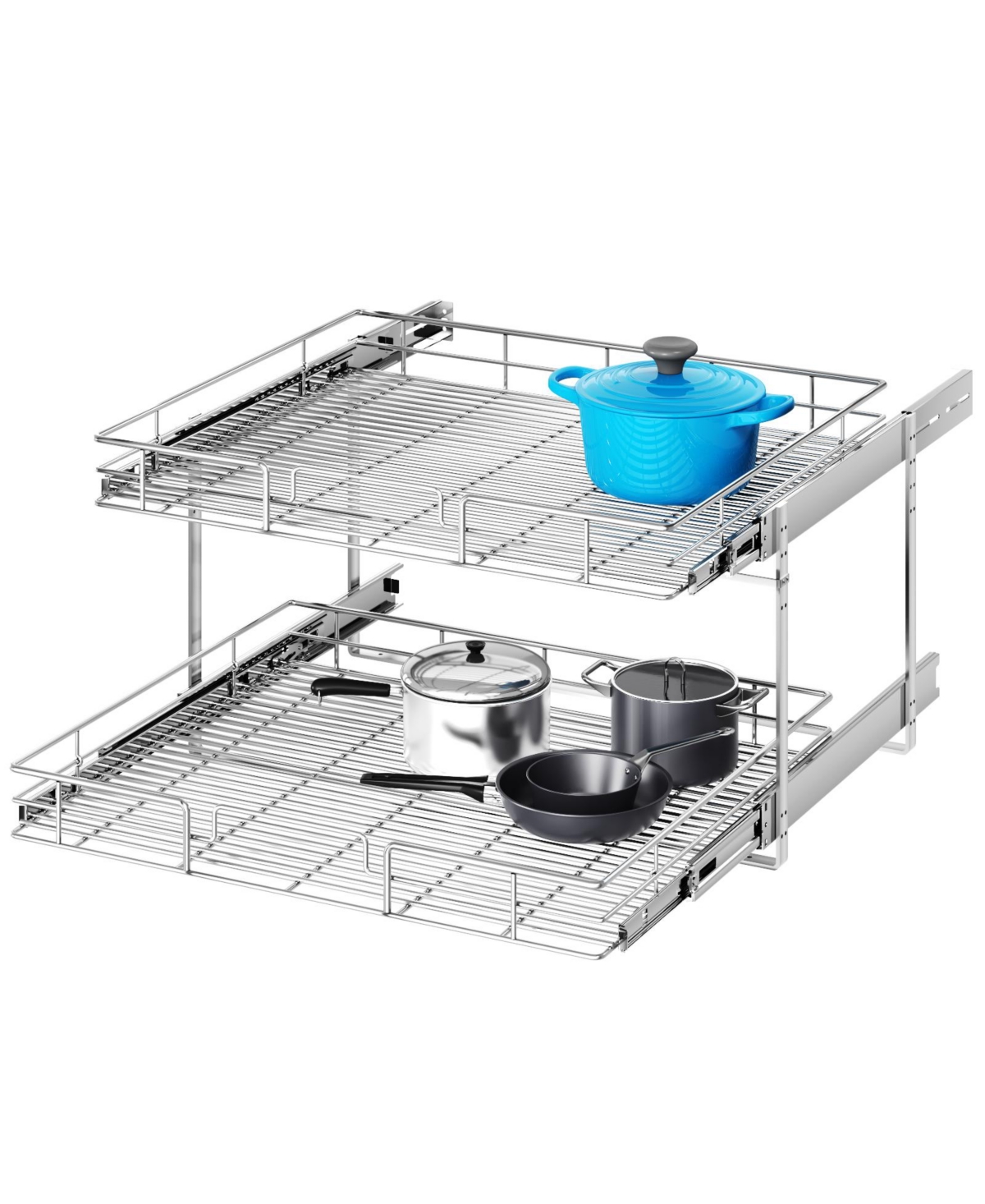Click here for Lovmor 2 Tier Individual Pull Out Cabinet Organize... prices