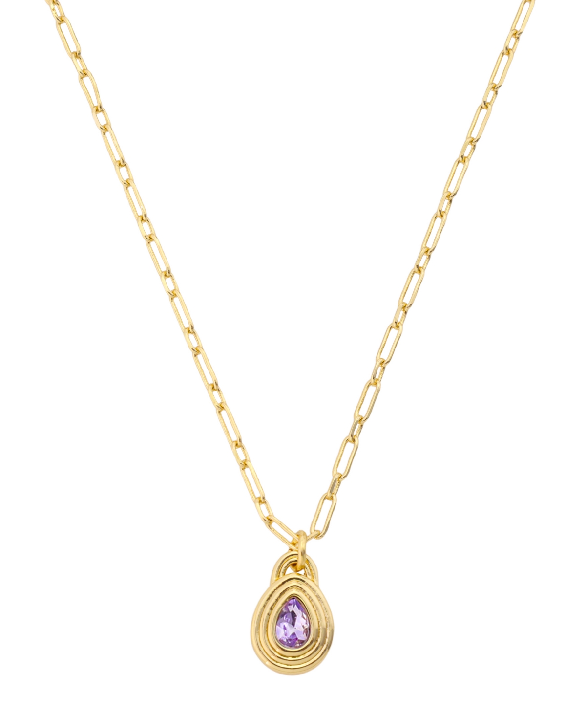 Click here for Unwritten Crystal 14k Gold-Plated Birthstone Penda... prices