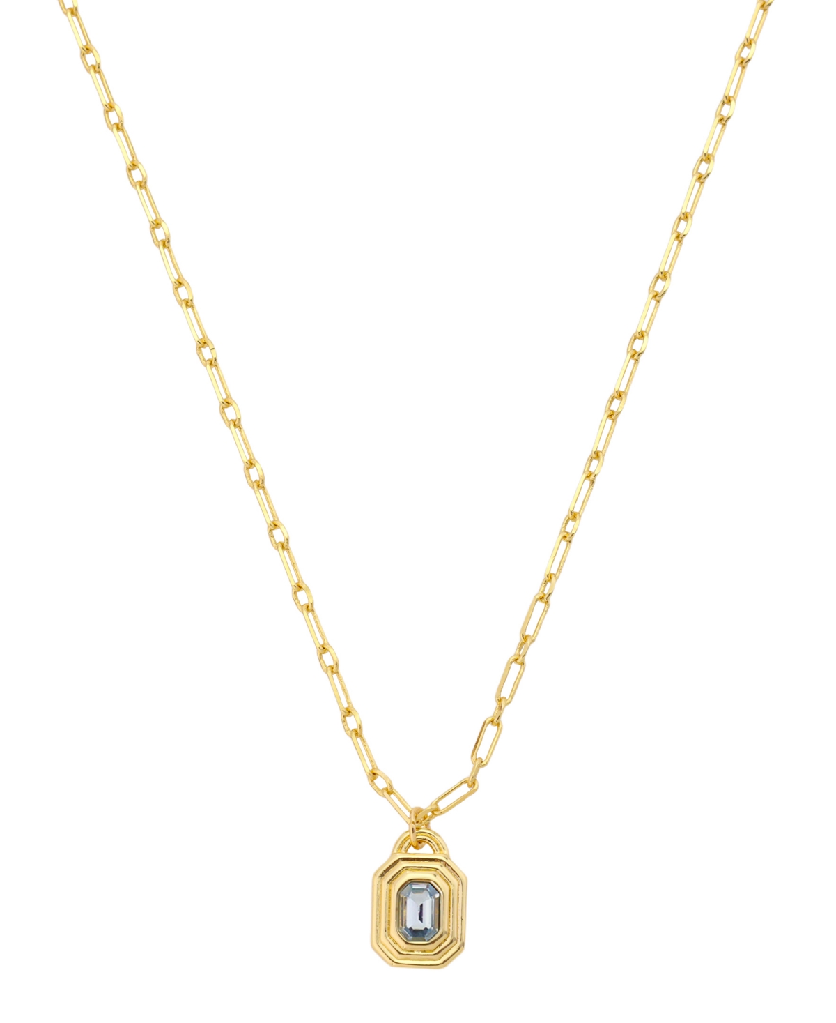 Click here for Unwritten Crystal 14k Gold-Plated Birthstone Penda... prices