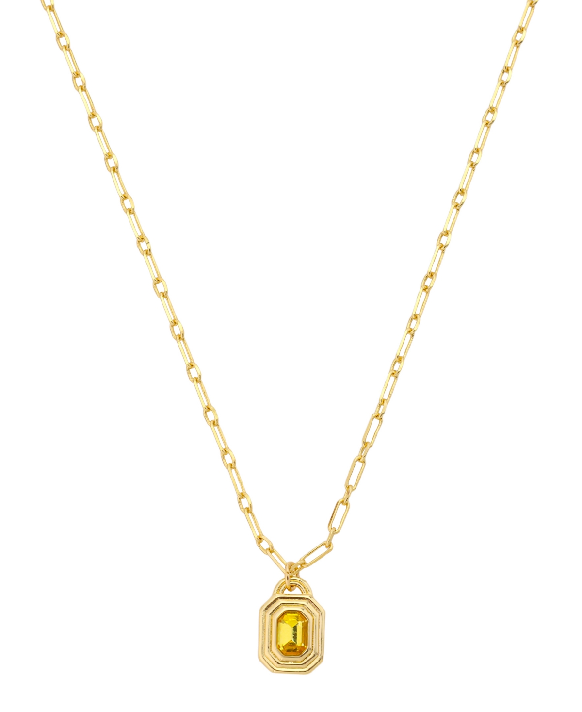 Click here for Unwritten Crystal 14k Gold-Plated Birthstone Penda... prices