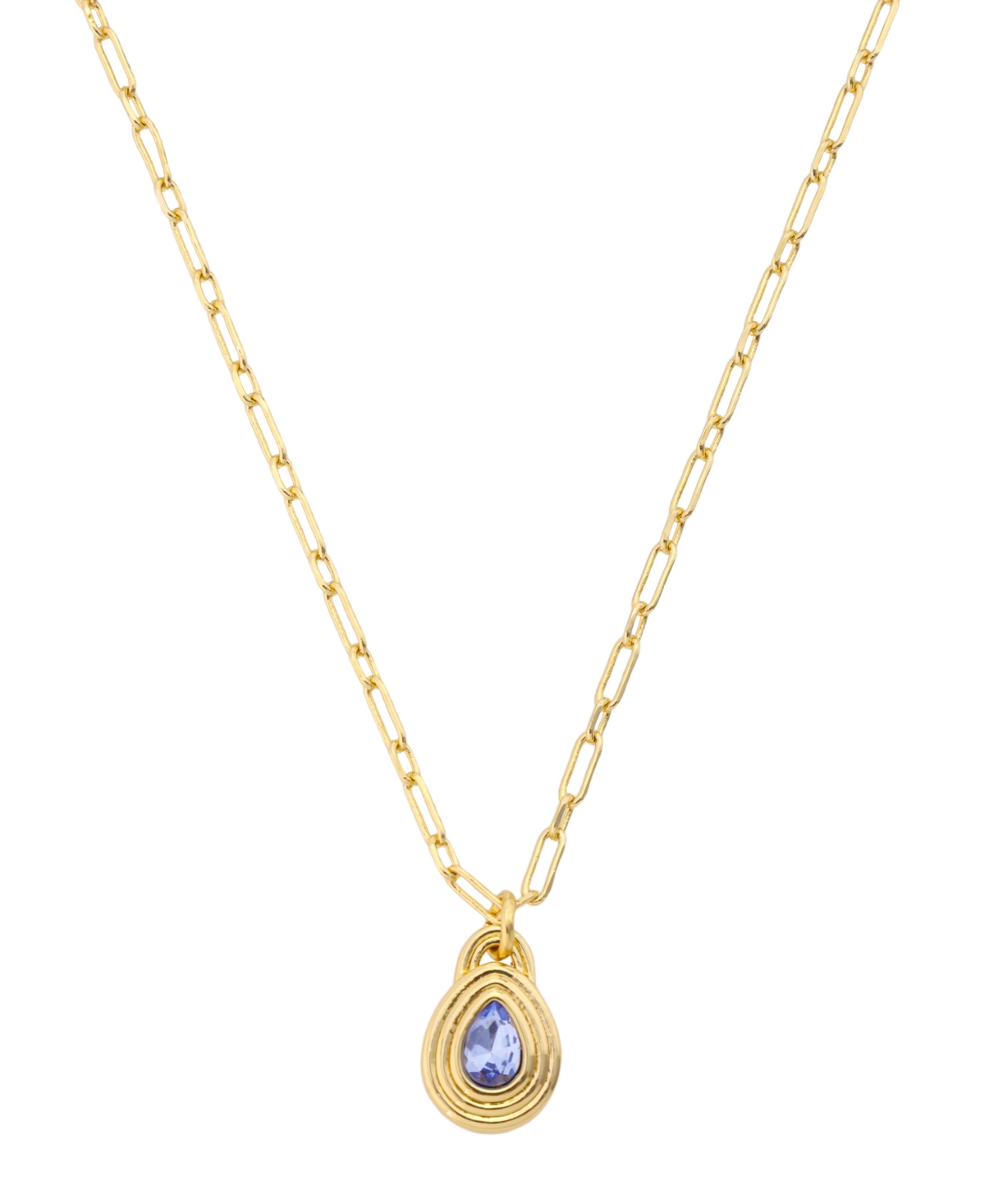 Click here for Unwritten Crystal 14k Gold-Plated Birthstone Penda... prices