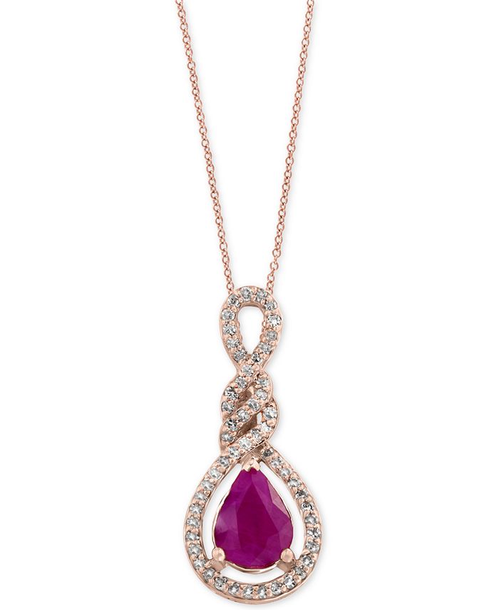 EFFY Collection Amoré by EFFY® Certified Ruby (9/10 ct. t.w.) and ...