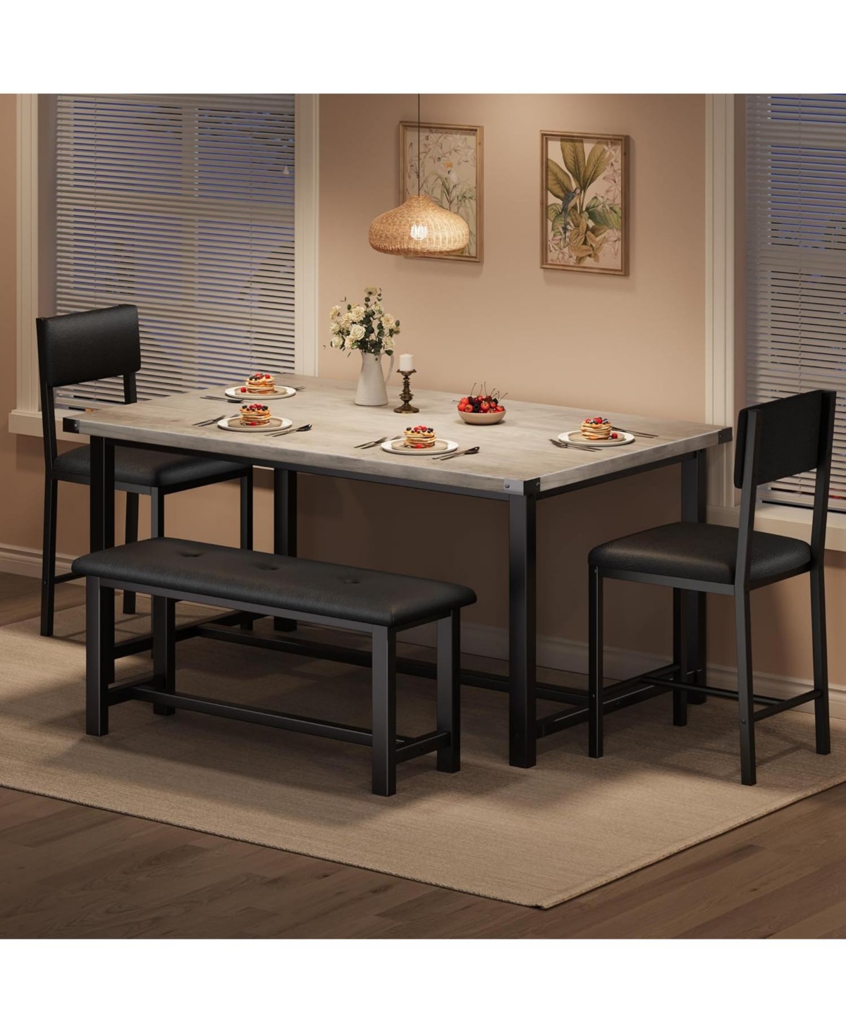 Click here for gaomon Dining Table Set for 4  Kitchen Table and 2... prices