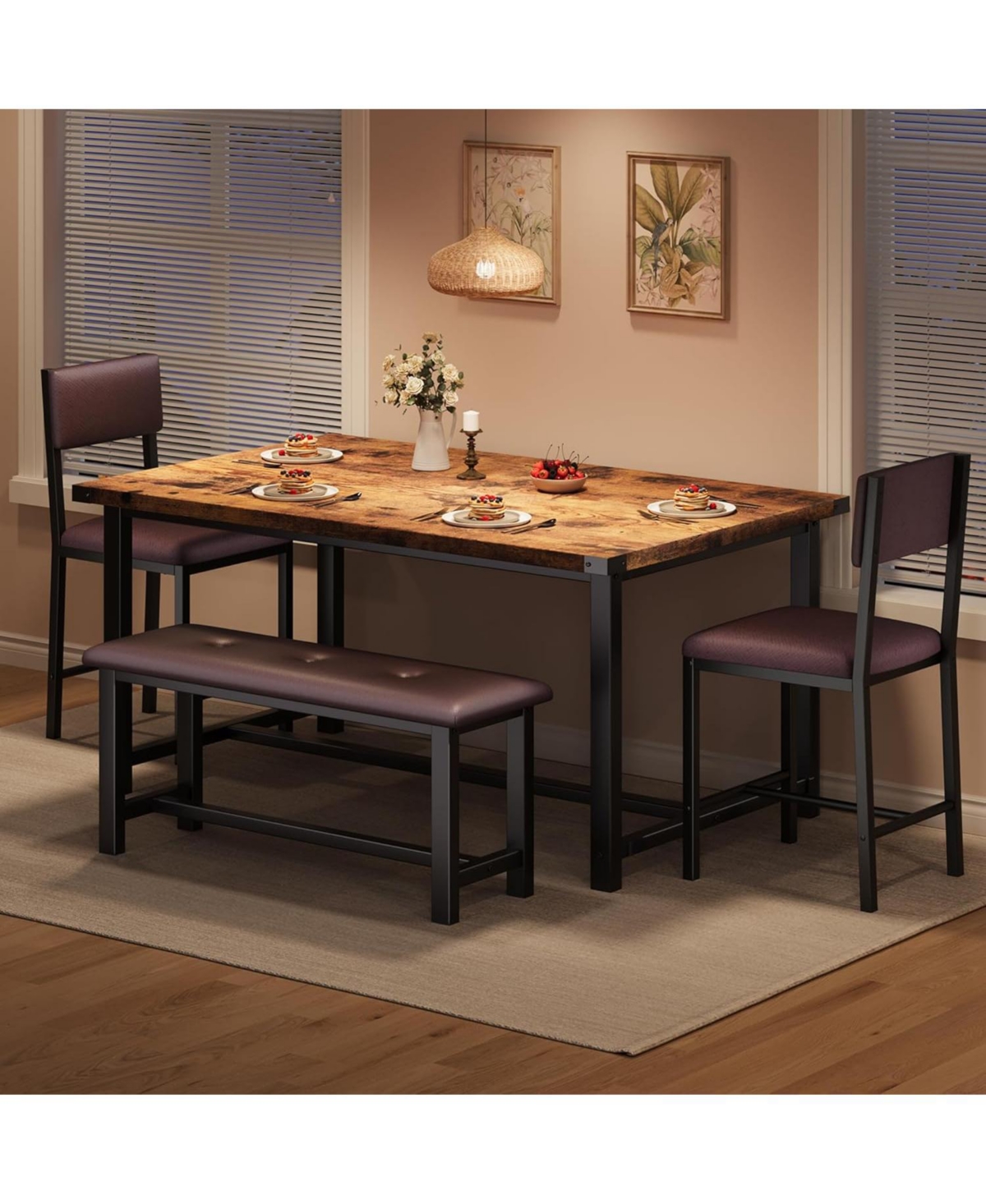 Click here for gaomon Dining Table Set for 4  Kitchen Table and 2... prices