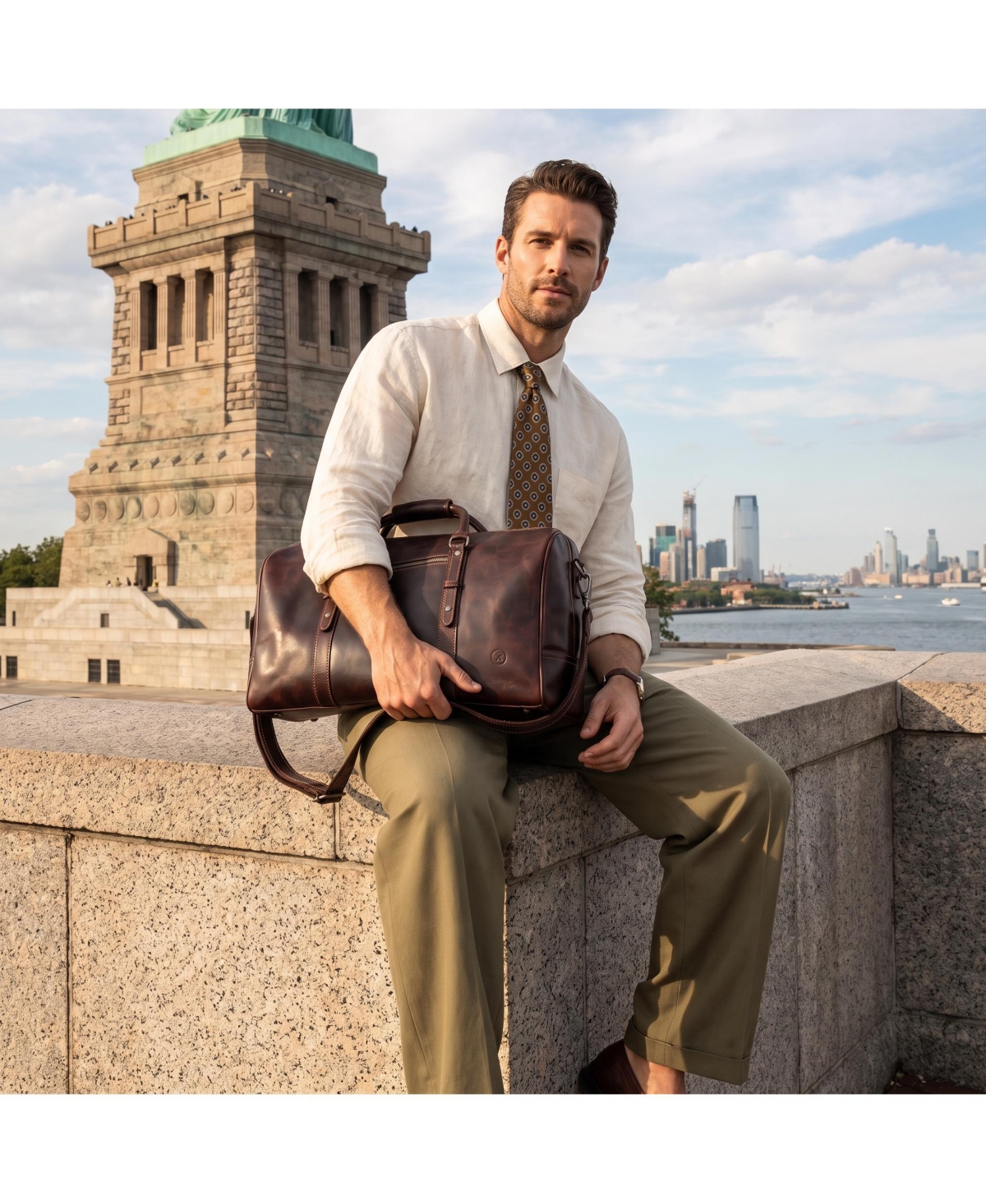 Click here for 20 Inch Velour Leather Duffle Bag prices