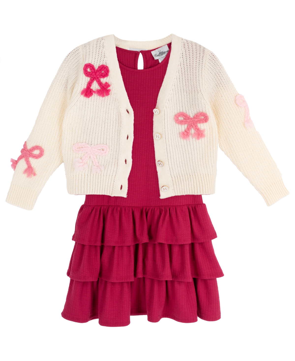 Click here for Rare Editions Girls 7-16 Bow-Embellished Cardigan... prices