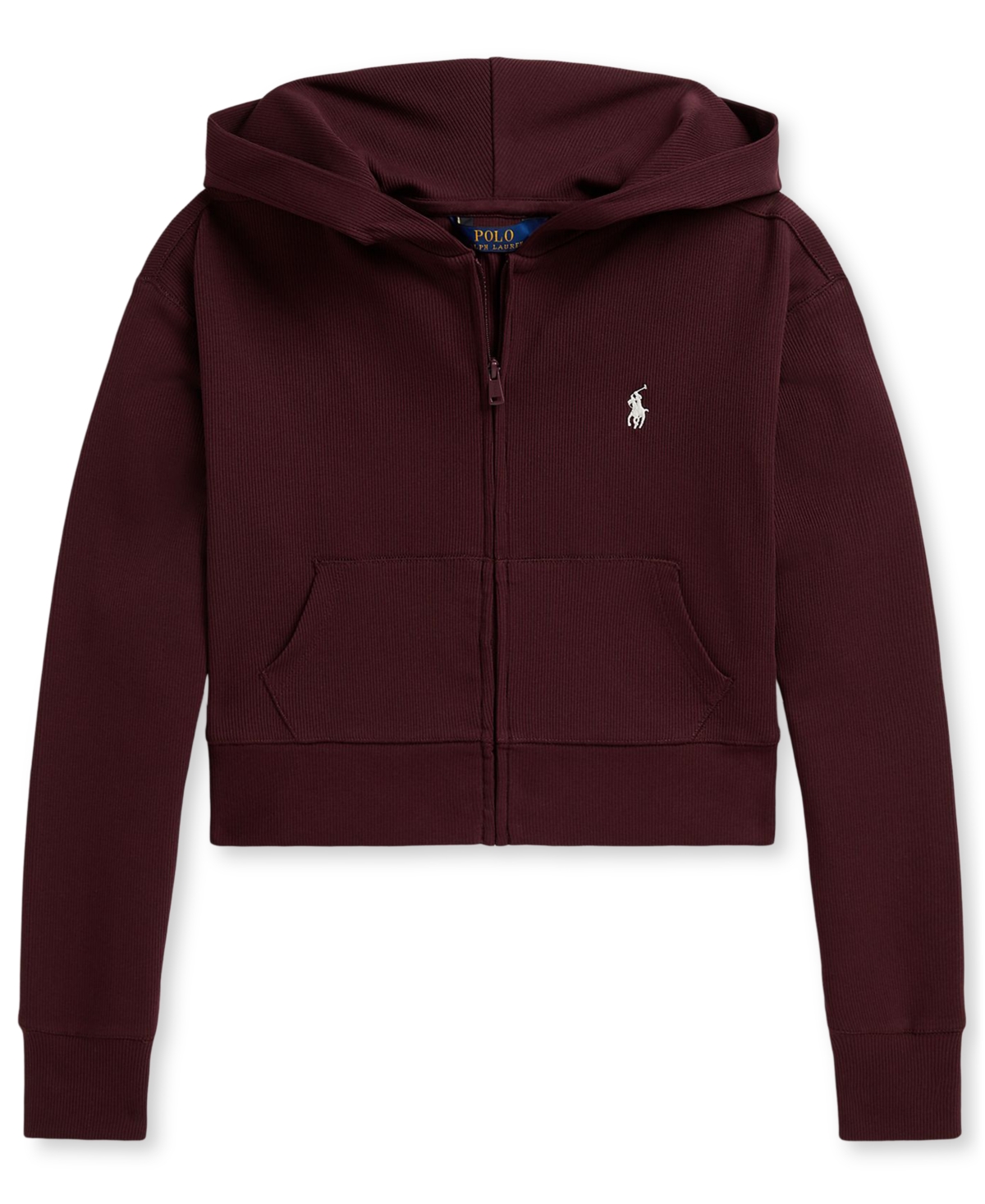 Click here for Polo Ralph Lauren Girls 7-16 Ribbed Boxy Full-Zip... prices