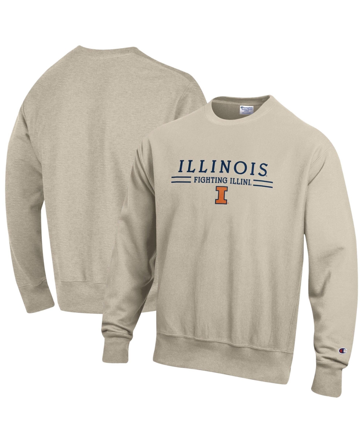Click here for Champion Mens Oatmeal Illinois Fighting Illini Rev... prices