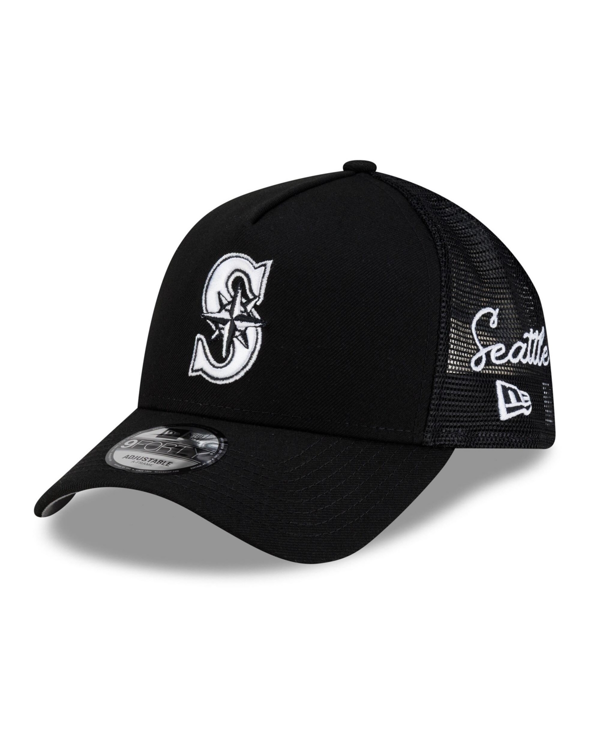 Click here for New Era Mens Black Seattle Mariners Side Script 9F... prices