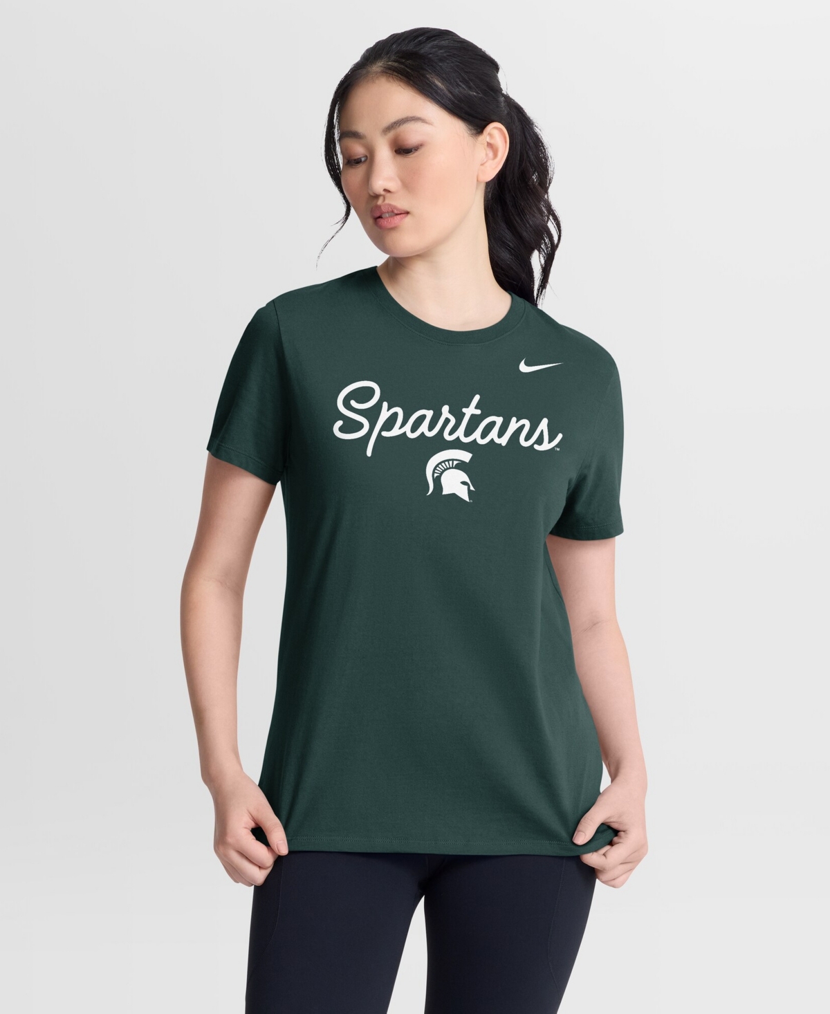 Click here for Nike Womens Green Michigan State Spartans Script M... prices