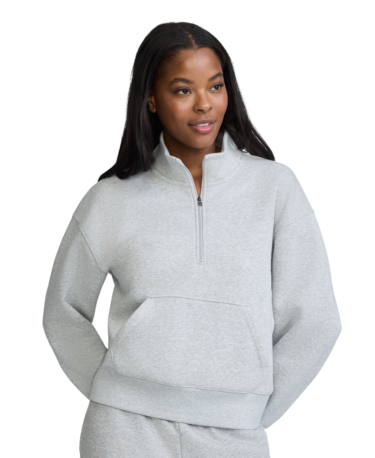 Click here for Champion Womens Fleece Mock Neck Quarter-Zip Sweat... prices